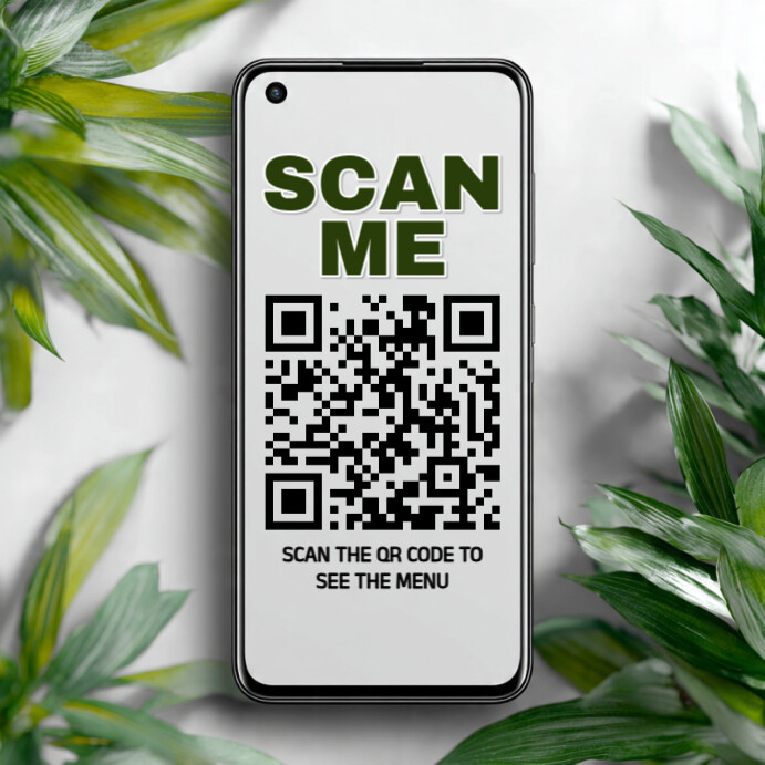 Modern & Minimal Scan Qr Code Instagram Post Template | PosterMyWall