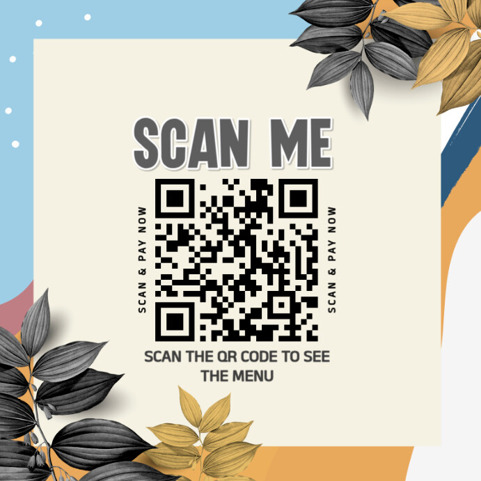 Modern & Minimal Scan Qr Code Instagram Post Template | PosterMyWall