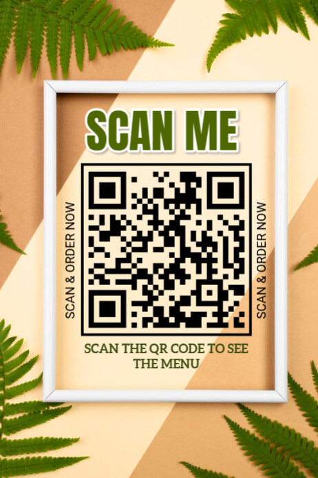 Modern & Minimal Scan Qr Code Poster Template | PosterMyWall
