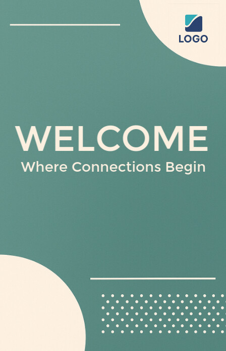 Plantilla de Modern A4 Welcome Sign – Minimalist Hotel Or Event ...