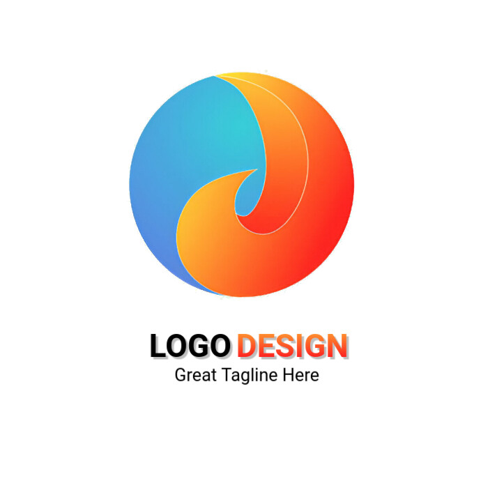 Plantilla de Modern Abstract Circular Hot And Cool Element For Heating ...