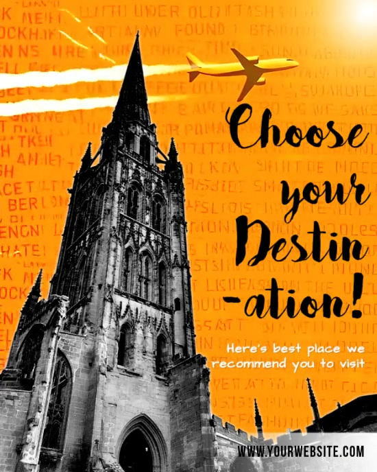 Modern and Classy Choose Your Destination Travel Instagram Post ...