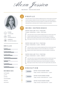 Clean and Modern Word Resume / CV Template | PosterMyWall