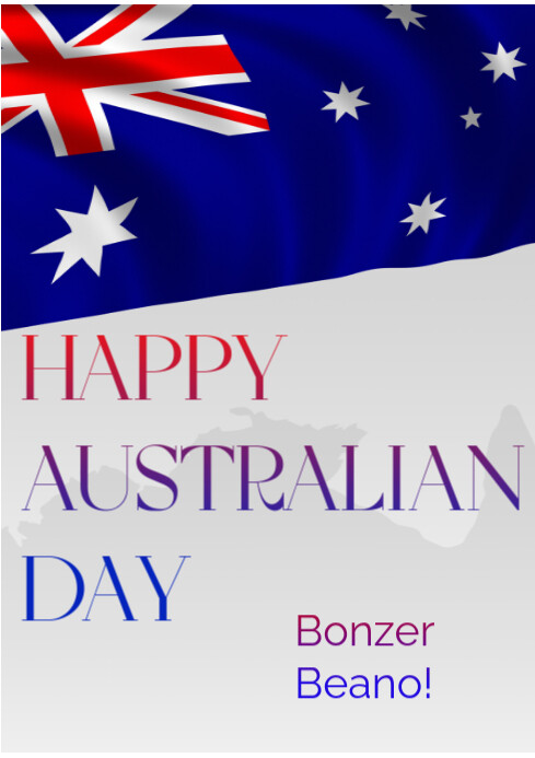 modern and minimal, happy australian day Template | PosterMyWall