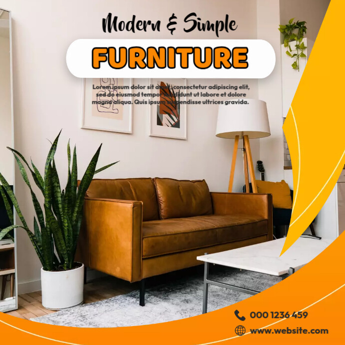 Copy of Modern And Simple Furniture | PosterMyWall