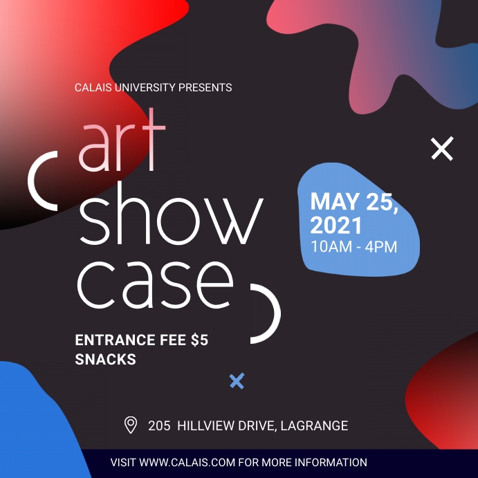 Modern Artist Showcase Instagram post image Template | PosterMyWall