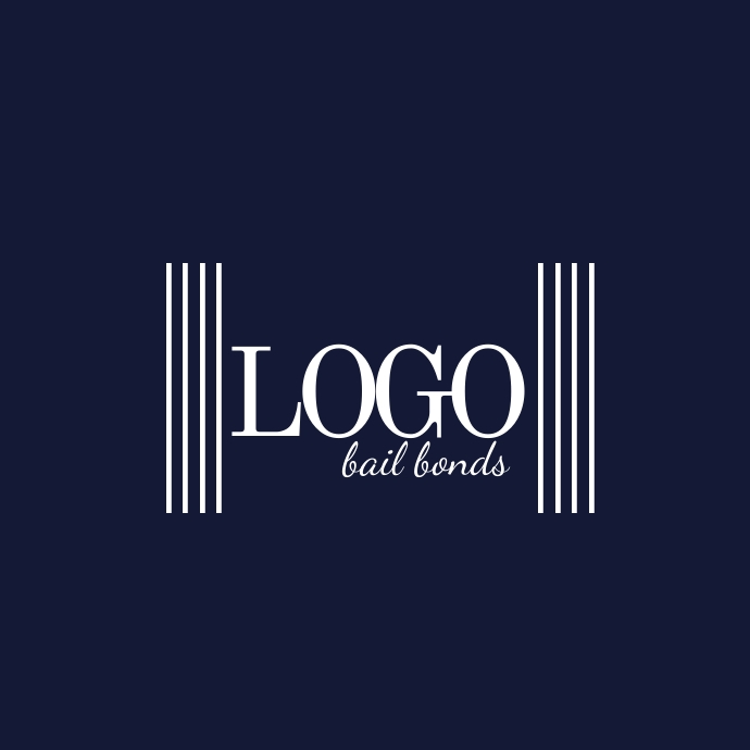 Modern Bail Bonds Bars Jail Logo Design Template | PosterMyWall