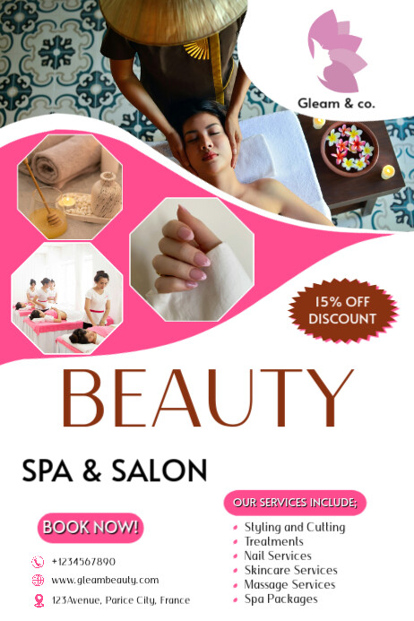 Copy of Modern beauty spa & salon poster | PosterMyWall