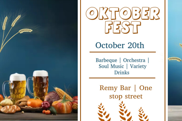 Modern beer festival poster Template | PosterMyWall