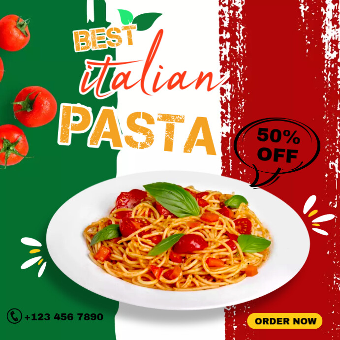 Copy of Modern Best Italian Pasta Sale | PosterMyWall