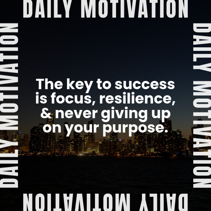 Copy of Modern Black Typographic Simple Motivational Quote Reminder ...