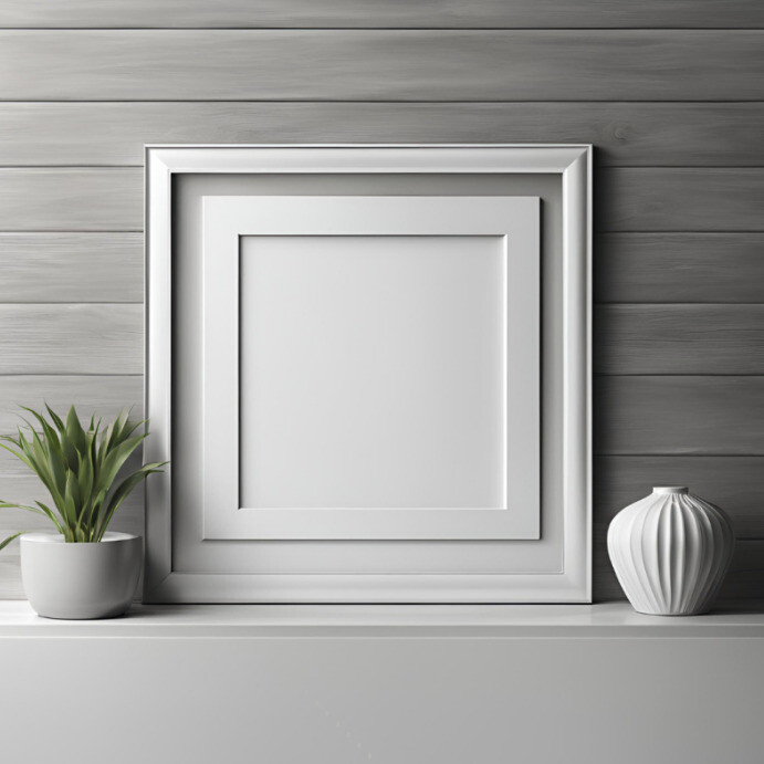 Modern Blank Picture Frame Template Mockup Photo Frame Design templaat ...