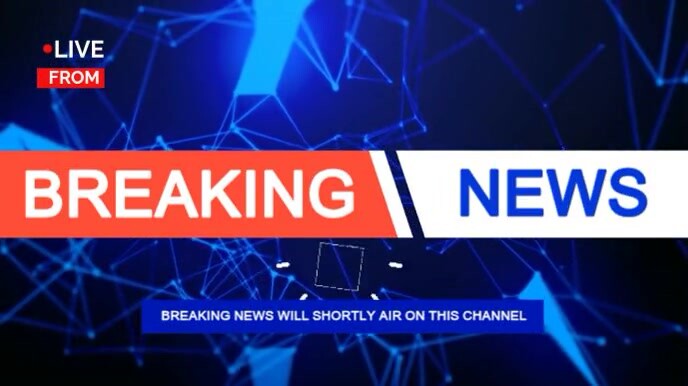 Modern Blue Dark Breaking News Intro Animation Video Template ...