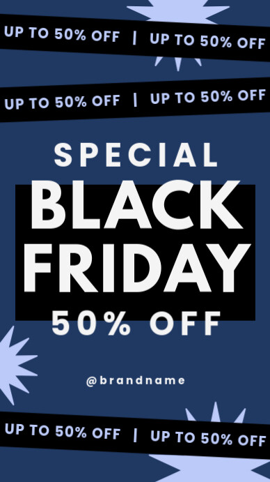Copy of Modern Blue Purple Special Black Friday Promotional Instagram ...
