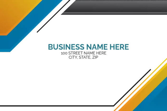 Modern Business Address Label Template | PosterMyWall