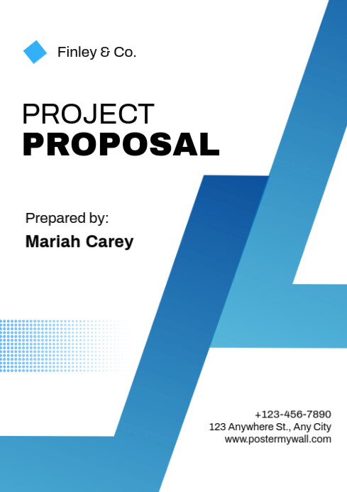 Copy of Modern Business Proposal Cover | PosterMyWall