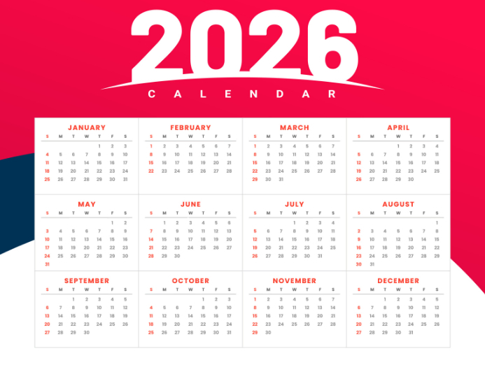 Plantilla de Modern calendar design Simple calendar layout | PosterMyWall
