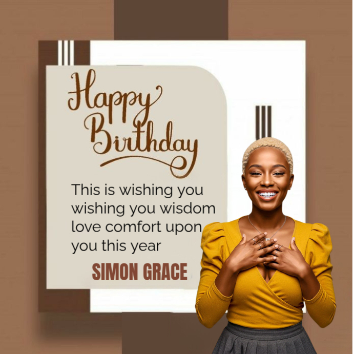 Modern celebratory Birthday Wishes Instagram Post Template | PosterMyWall
