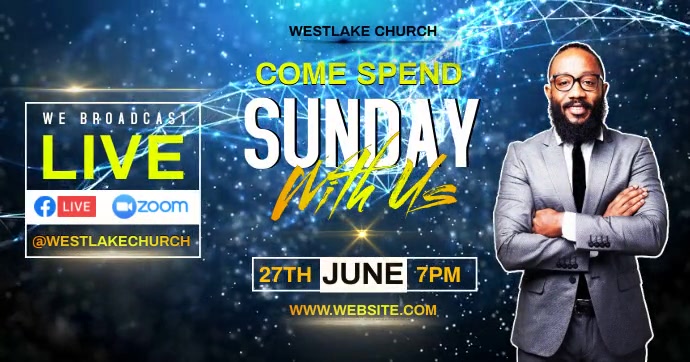 Copy of modern church AD design template | PosterMyWall