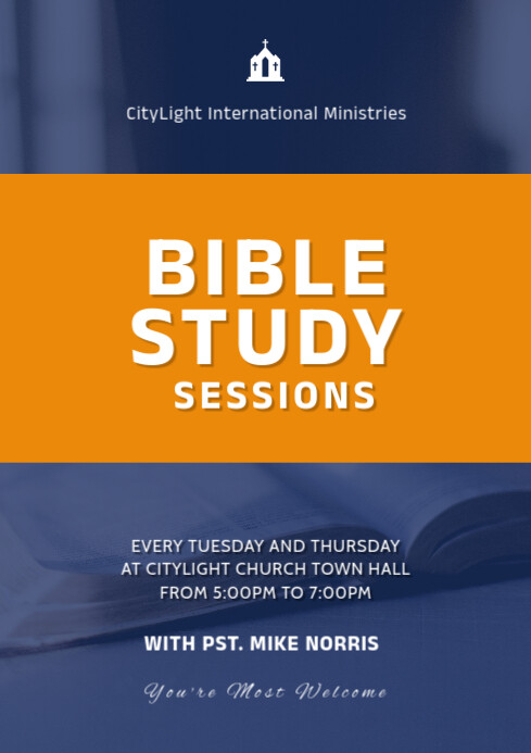 Copy of Modern Church Bible Study Design Template | PosterMyWall