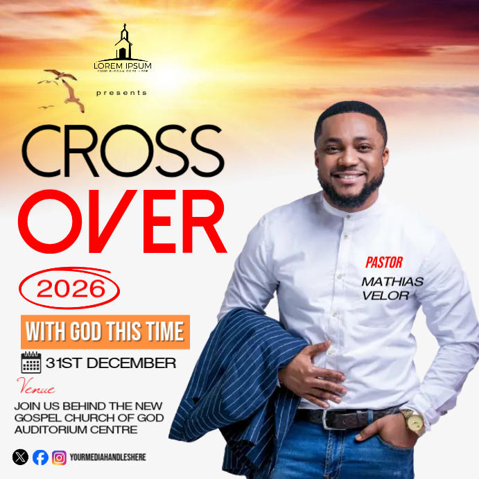 Copie de MODERN CHURCH FLYER TEMPLATE | PosterMyWall