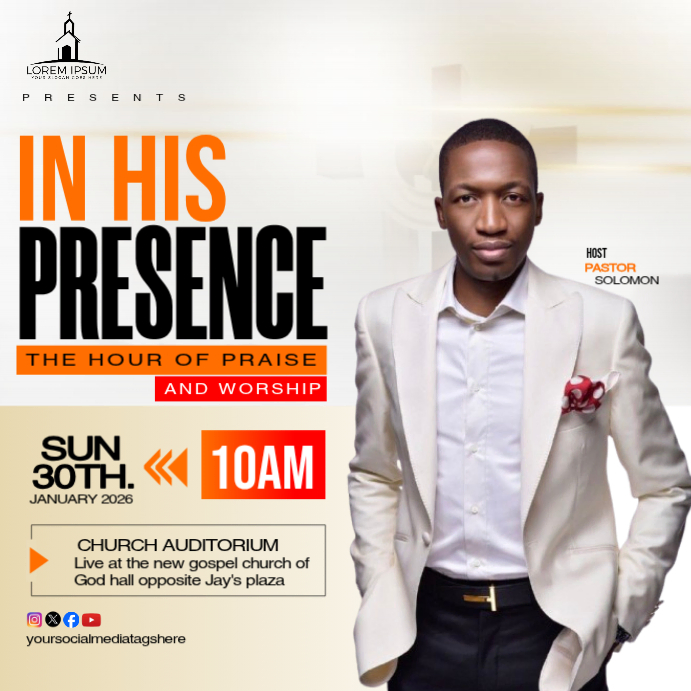 MODERN CHURCH FLYER TEMPLATE | PosterMyWall