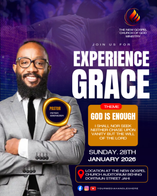 Plantilla de MODERN CHURCH FLYER TEMPLATE | PosterMyWall