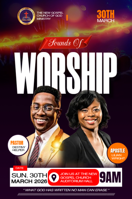 MODERN CHURCH FLYER TEMPLATE | PosterMyWall