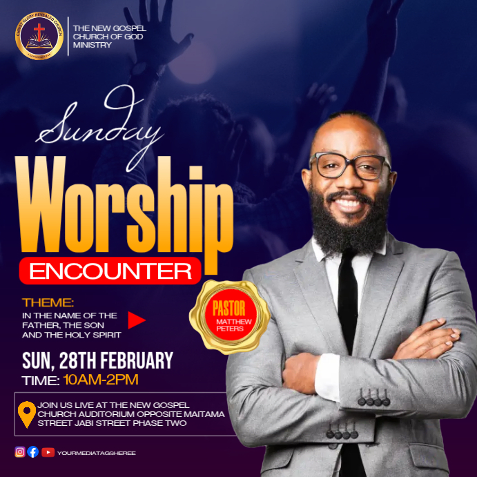 MODERN CHURCH FLYER TEMPLATE | PosterMyWall