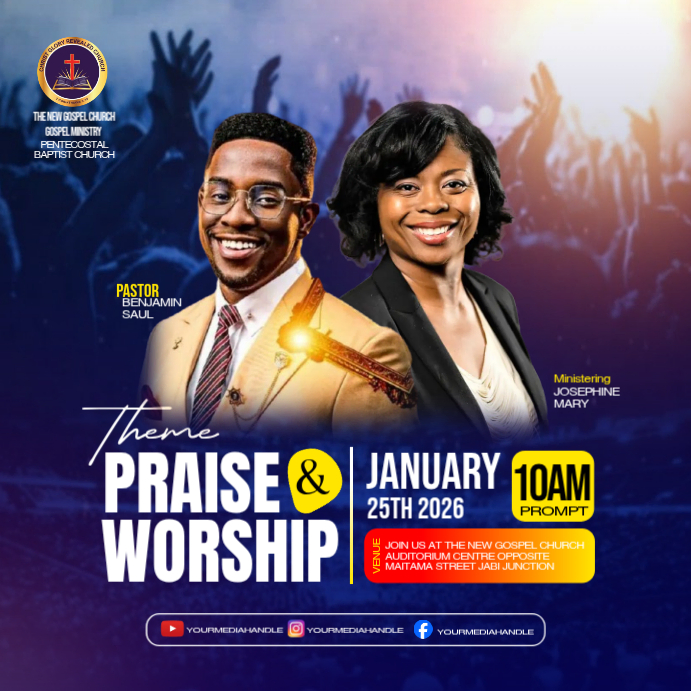 Copie de MODERN CHURCH FLYER TEMPLATE | PosterMyWall