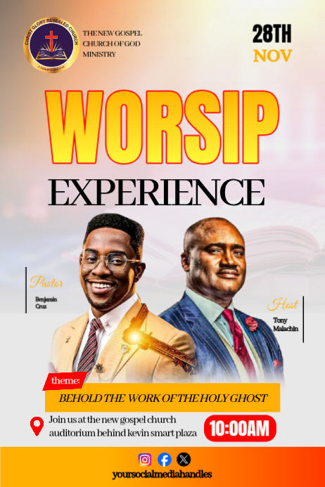 MODERN CHURCH FLYER TEMPLATE | PosterMyWall