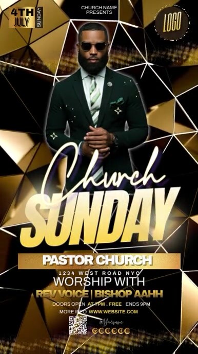 modern church instagram ad design template | PosterMyWall