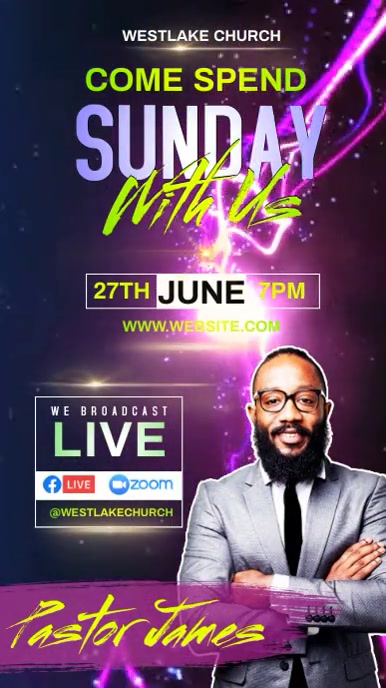 modern church instagram ad design template | PosterMyWall