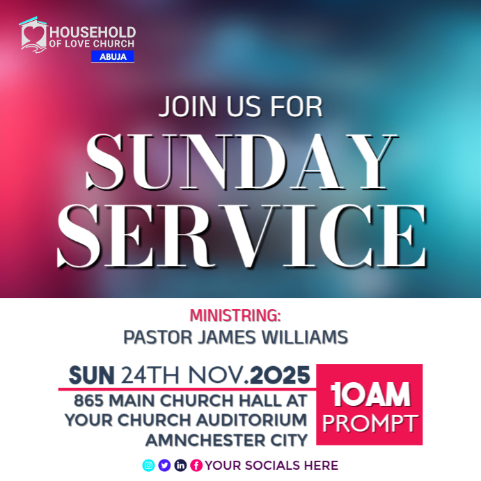 Plantilla de Modern Church Worship Design | PosterMyWall