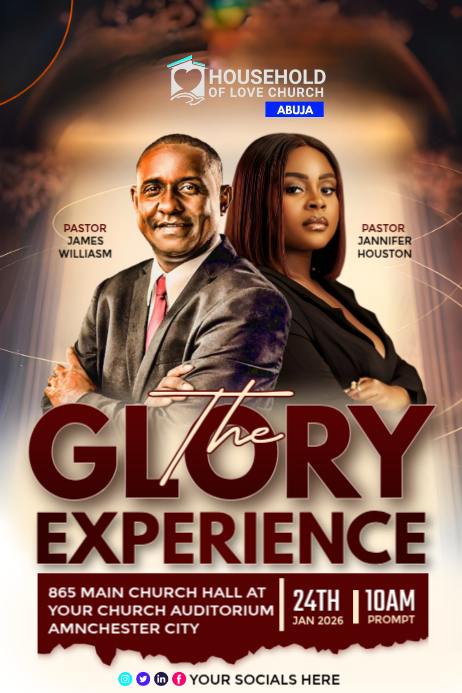 Modern Church Worship Design Template | PosterMyWall