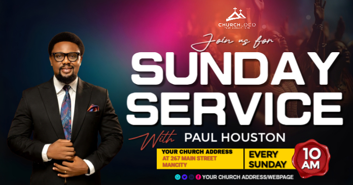 Modern Church Worship Design Template | PosterMyWall