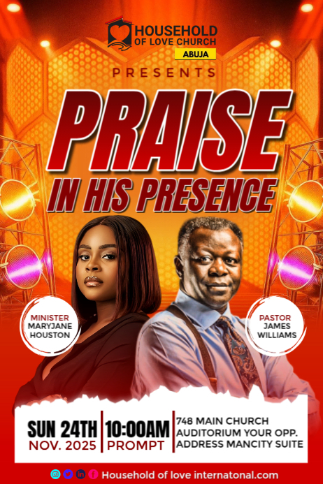 Plantilla de Modern Church Worship Design | PosterMyWall