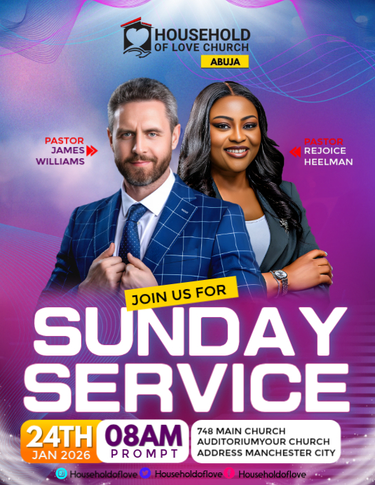 Modern Church Worship Design Template | PosterMyWall