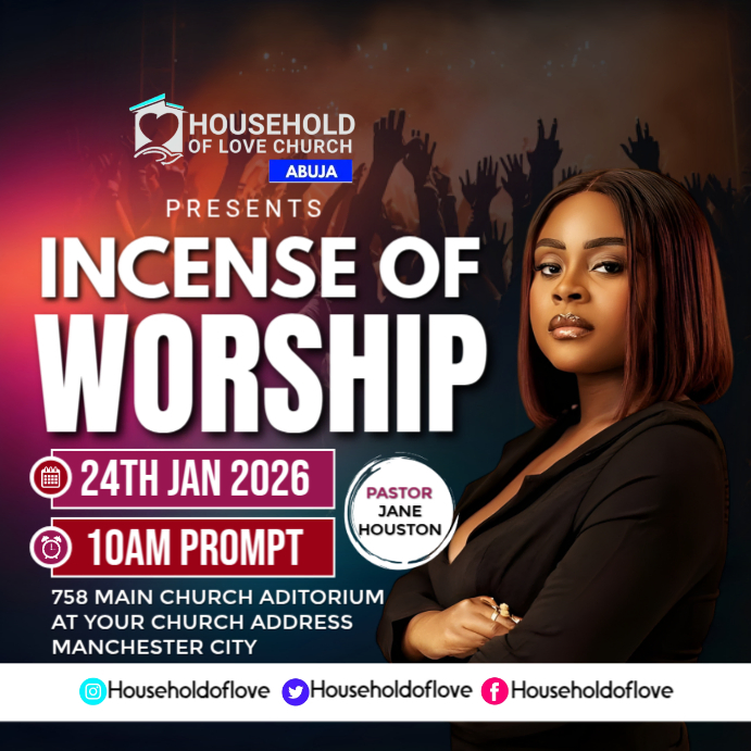 Modern Church Worship Design Template | PosterMyWall