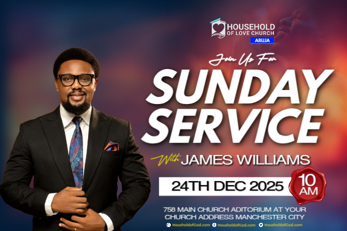 Modern Church Worship Design | PosterMyWall