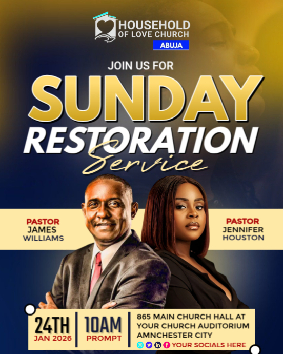 Modern Church Worship Design Template | PosterMyWall