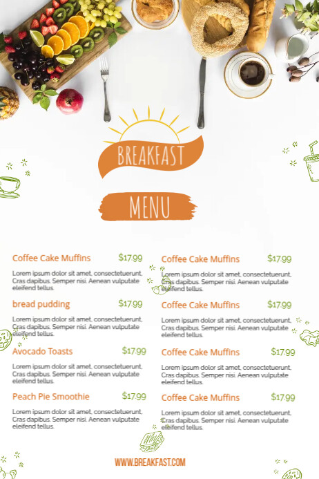 Modern Coffee Menu Template | PosterMyWall
