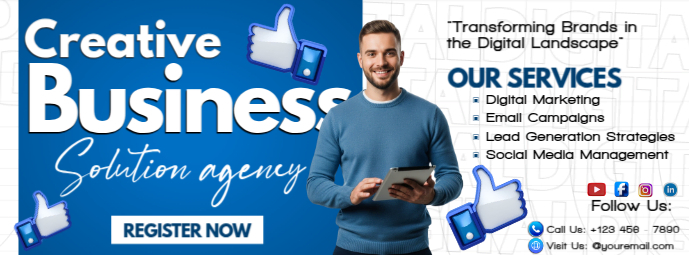 Modern Creative Business Solution Agency Template | PosterMyWall