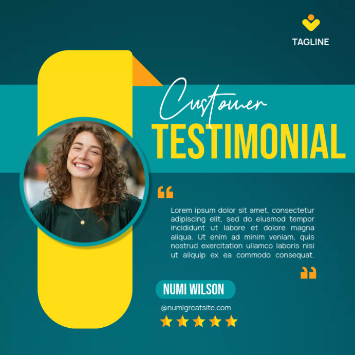 Modern Customer Testimonial Instagram Post Template | PosterMyWall
