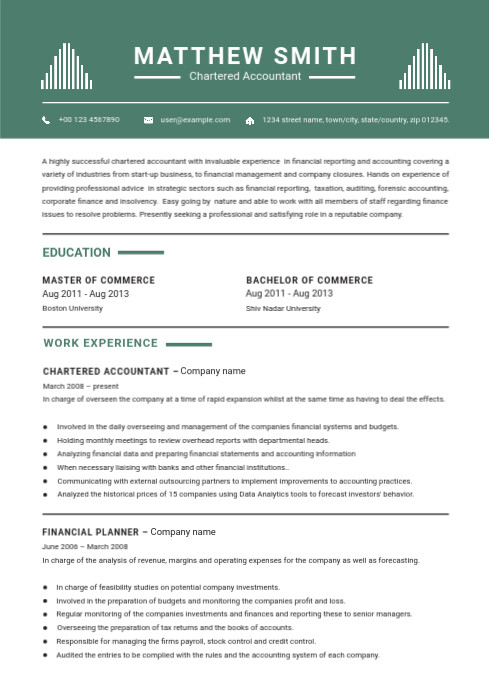 Modern CV Resume Template | PosterMyWall
