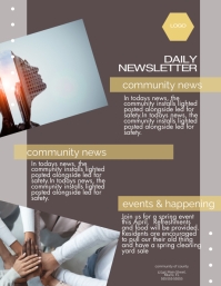 Community Daily Newsletter Flyer Template | PosterMyWall