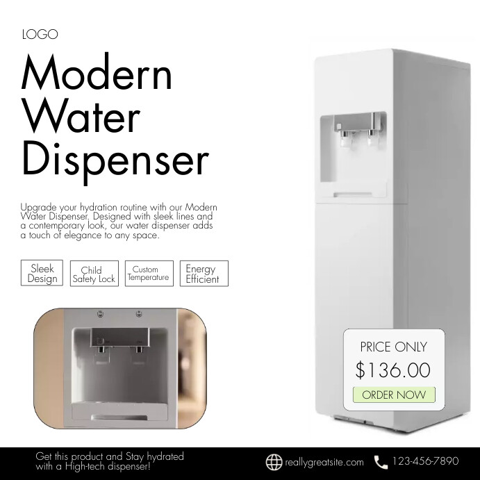 Plantilla de MODERN DISPENSER SALE | PosterMyWall