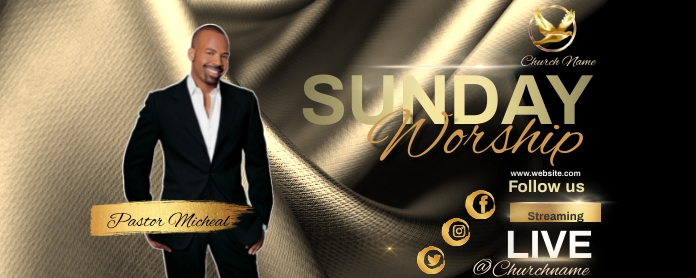 modern ELEGANT church ad design template | PosterMyWall