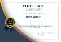 Modern elegant diploma certificate design Template | PosterMyWall