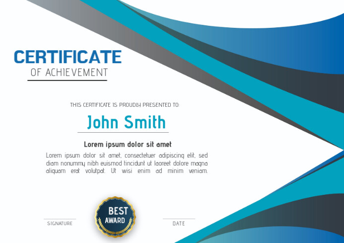 Modern elegant diploma certificate design Template | PosterMyWall